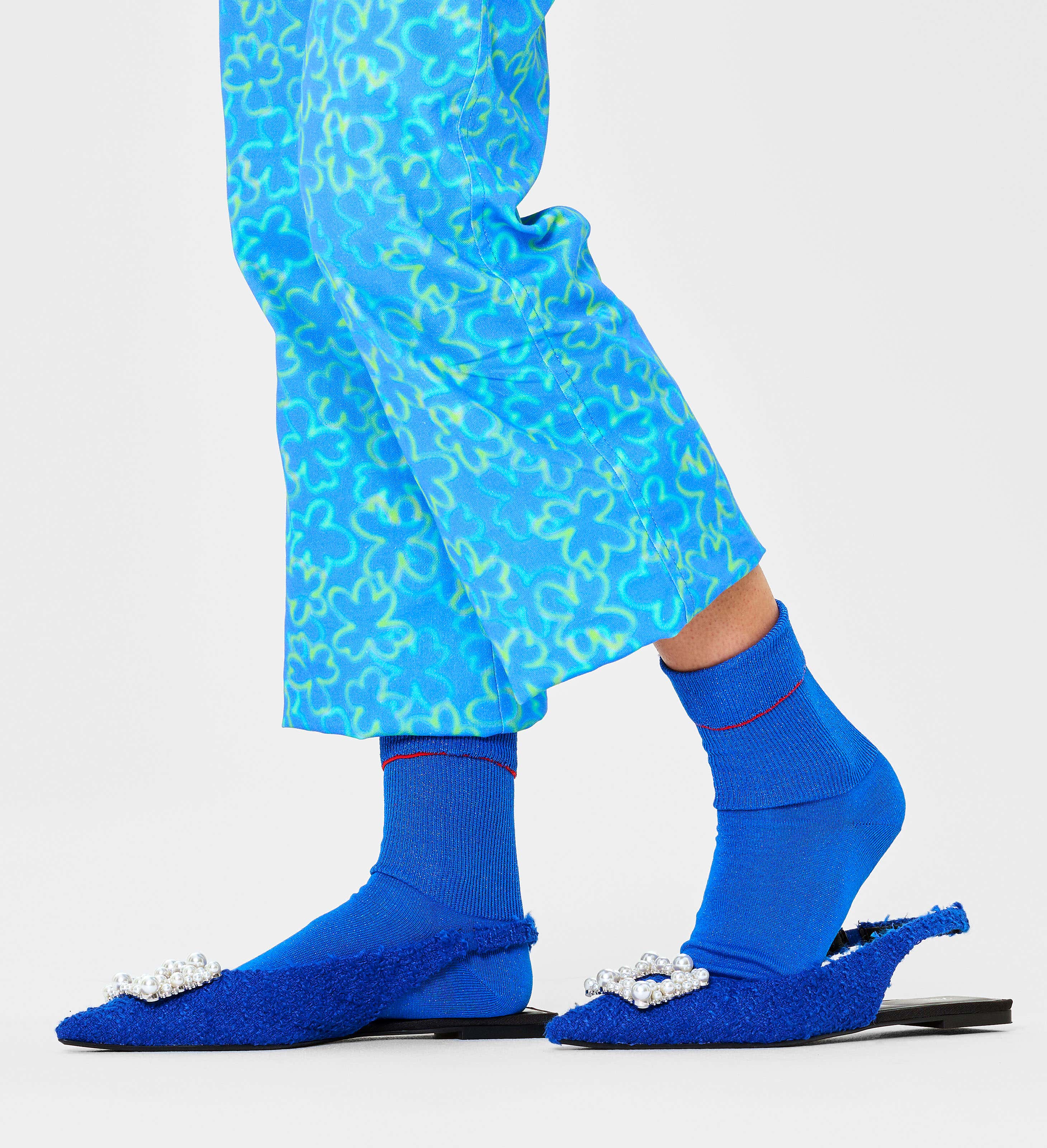 Blue Ankle Sock | Stylish Dress Socks For Women | Happy Socks US
