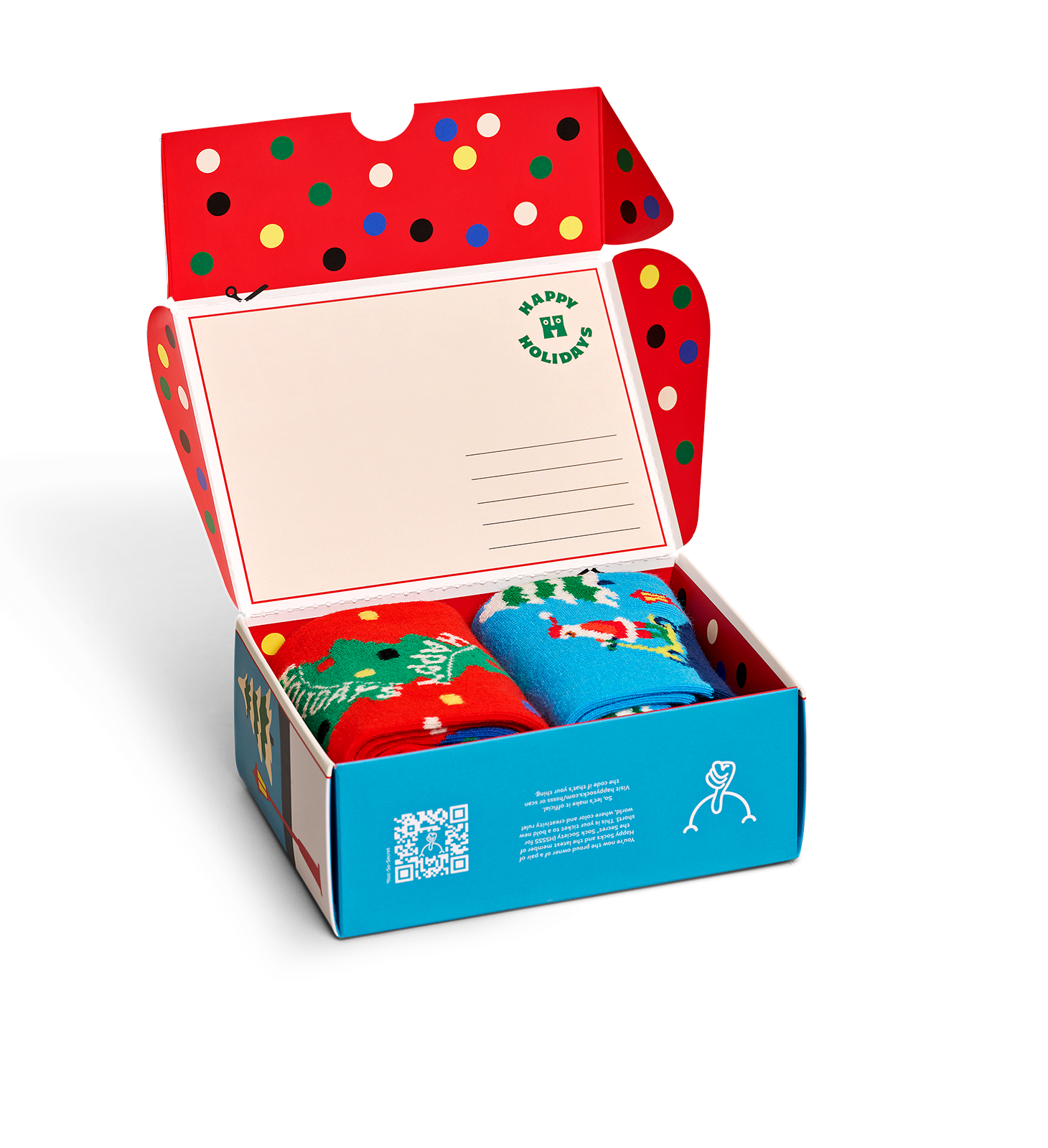 2 Pack Happy Holidays Crew Socks Gift Set Happy Socks GL