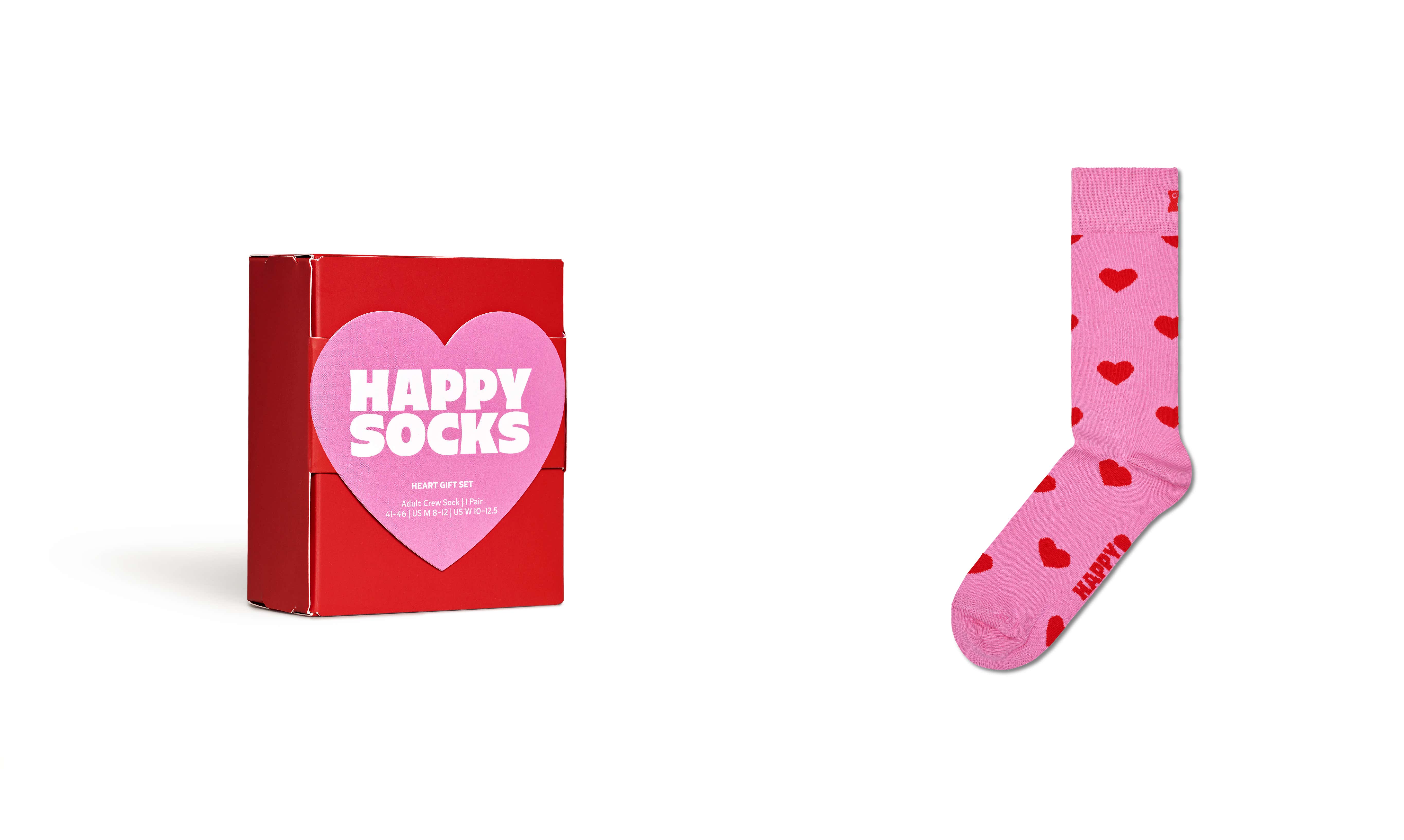 Valentine's Day Gift Set For Him | Heart Crew Socks | Happy Socks US