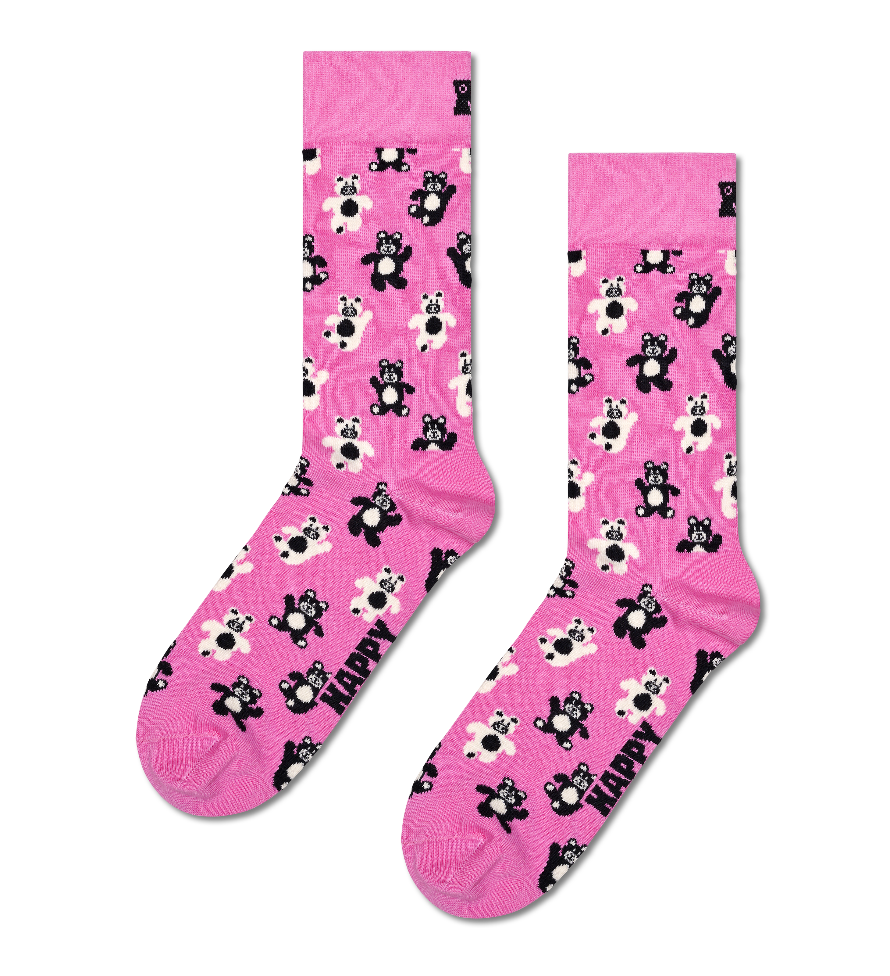 Colorful Bear Socks | Fun Teddy Bear Crew Sock | Happy Socks US
