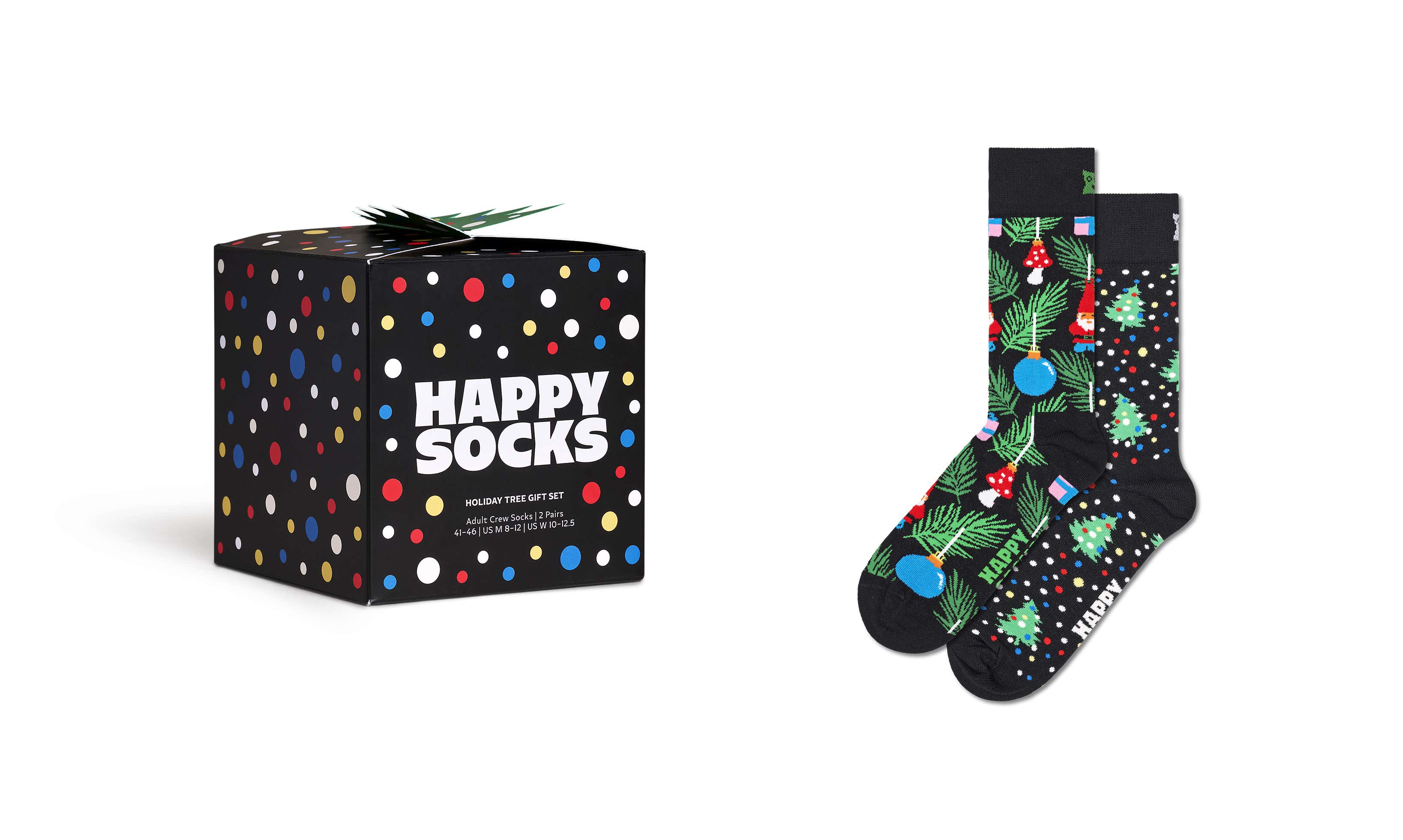 Cozy Christmas Socks Gift Set | Unique Holiday Tree Socks | Happy Socks EU