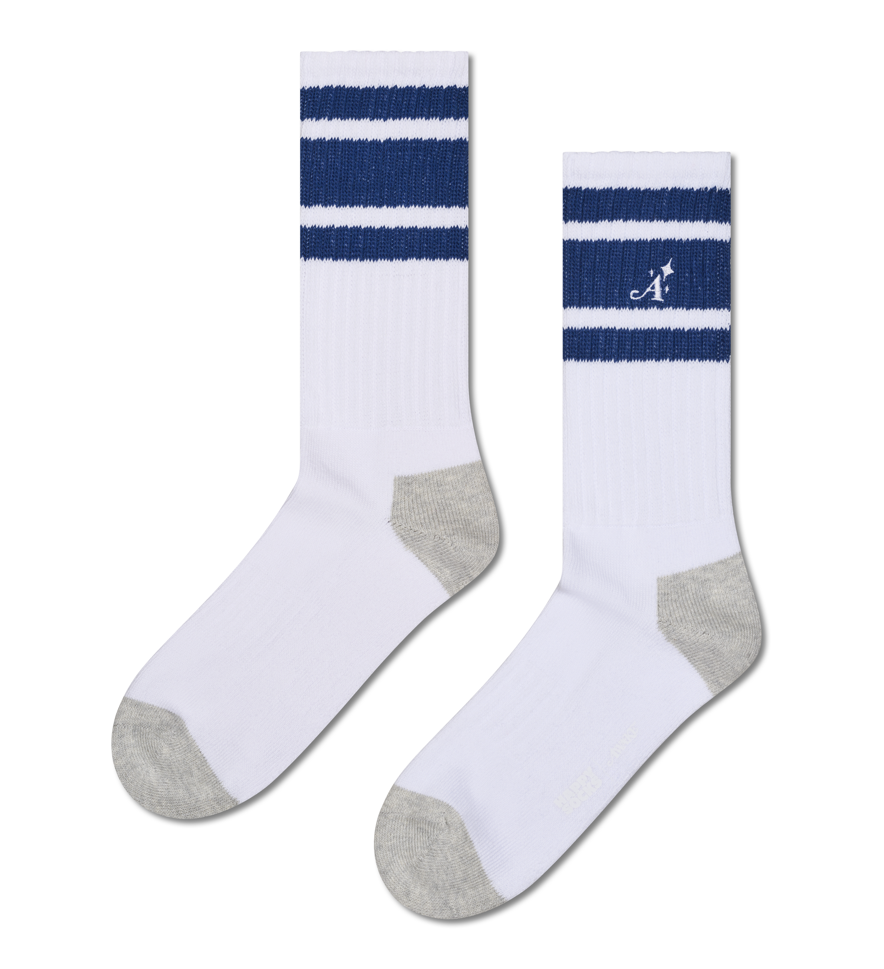 White Solid Crew Socks | Classic Plain Socks | Happy Socks US