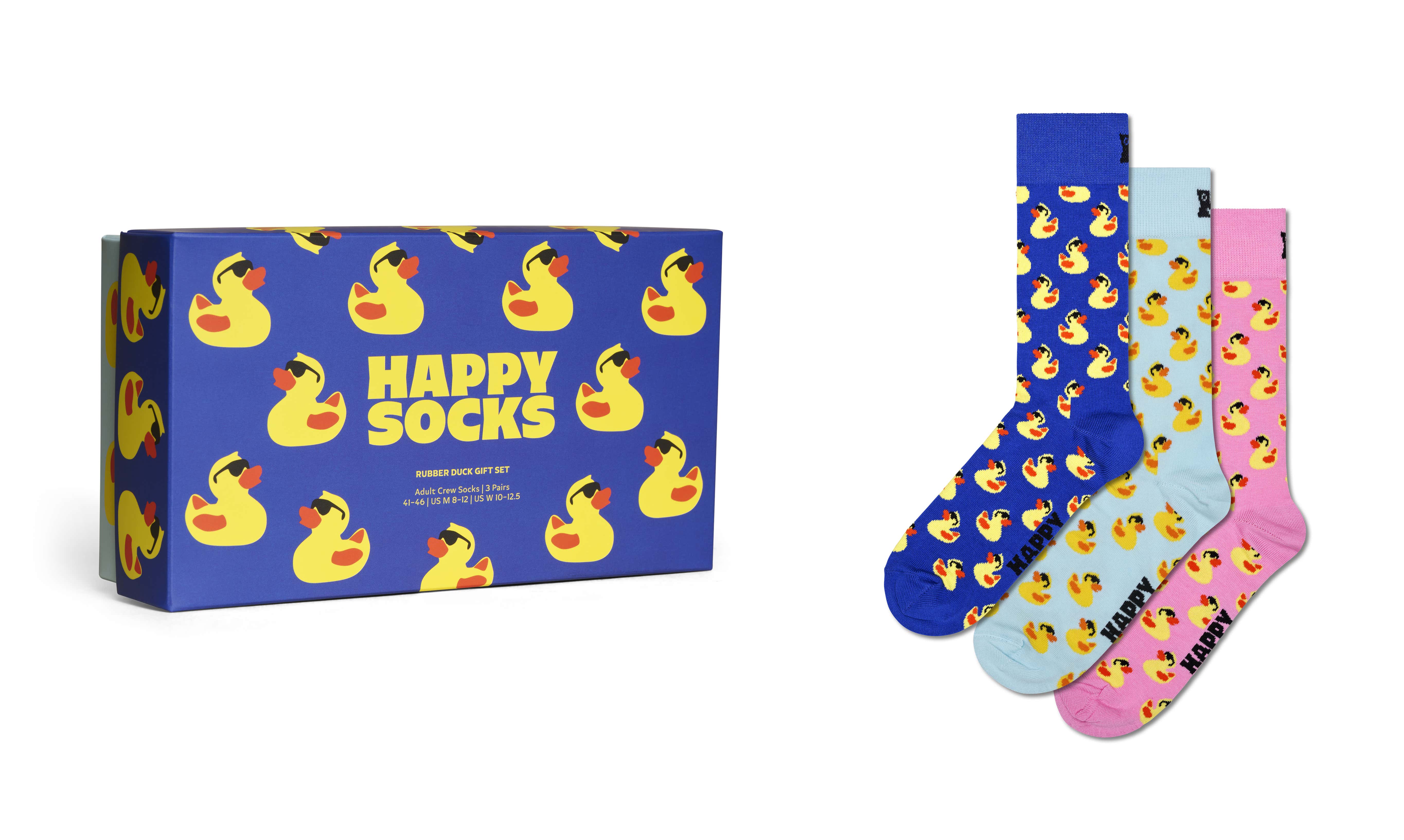 Blue 3-Pack Rubber Duck Socks Gift Set | Happy Socks US