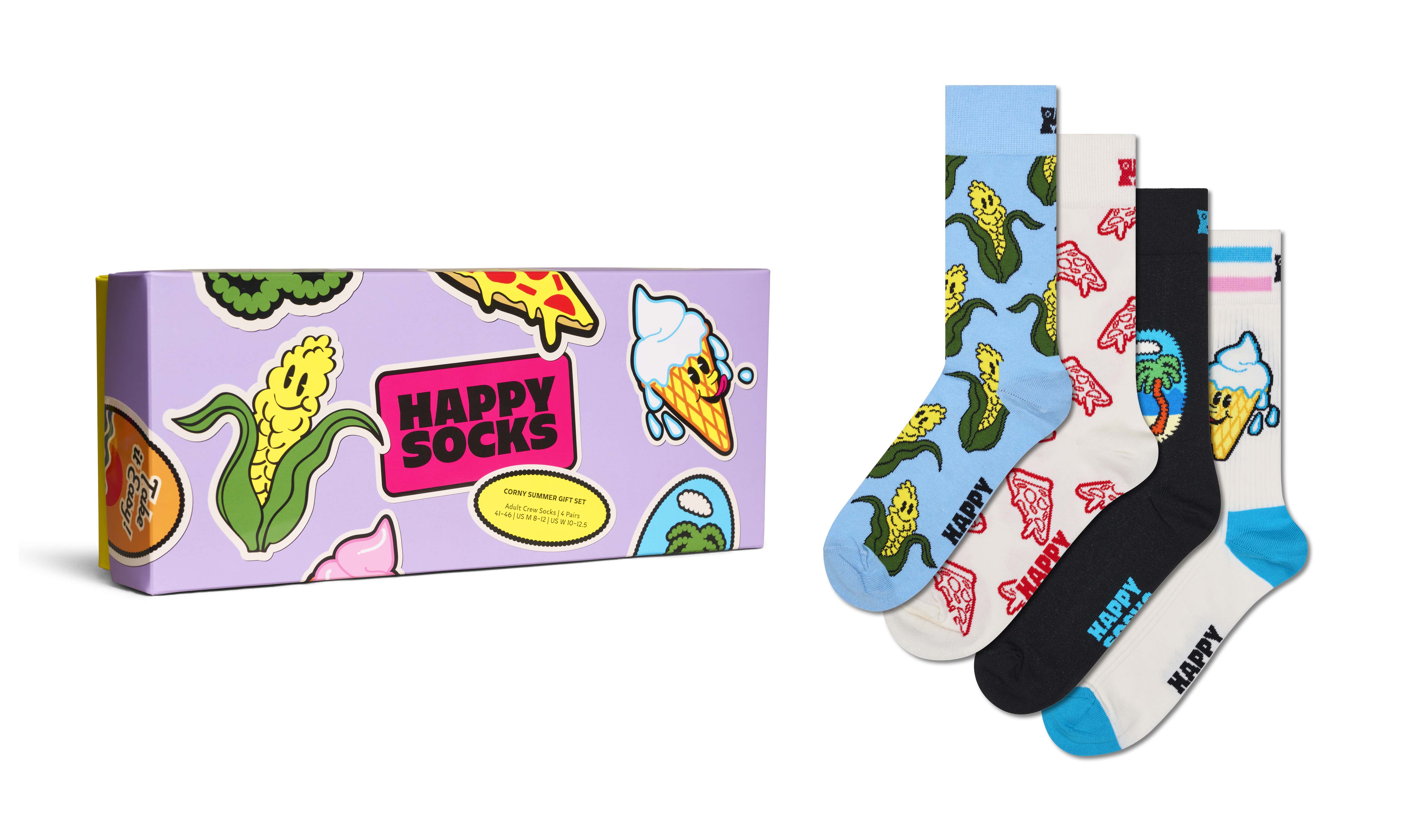 4-Pack Corny Summer Socks Gift Set | Happy Socks UK