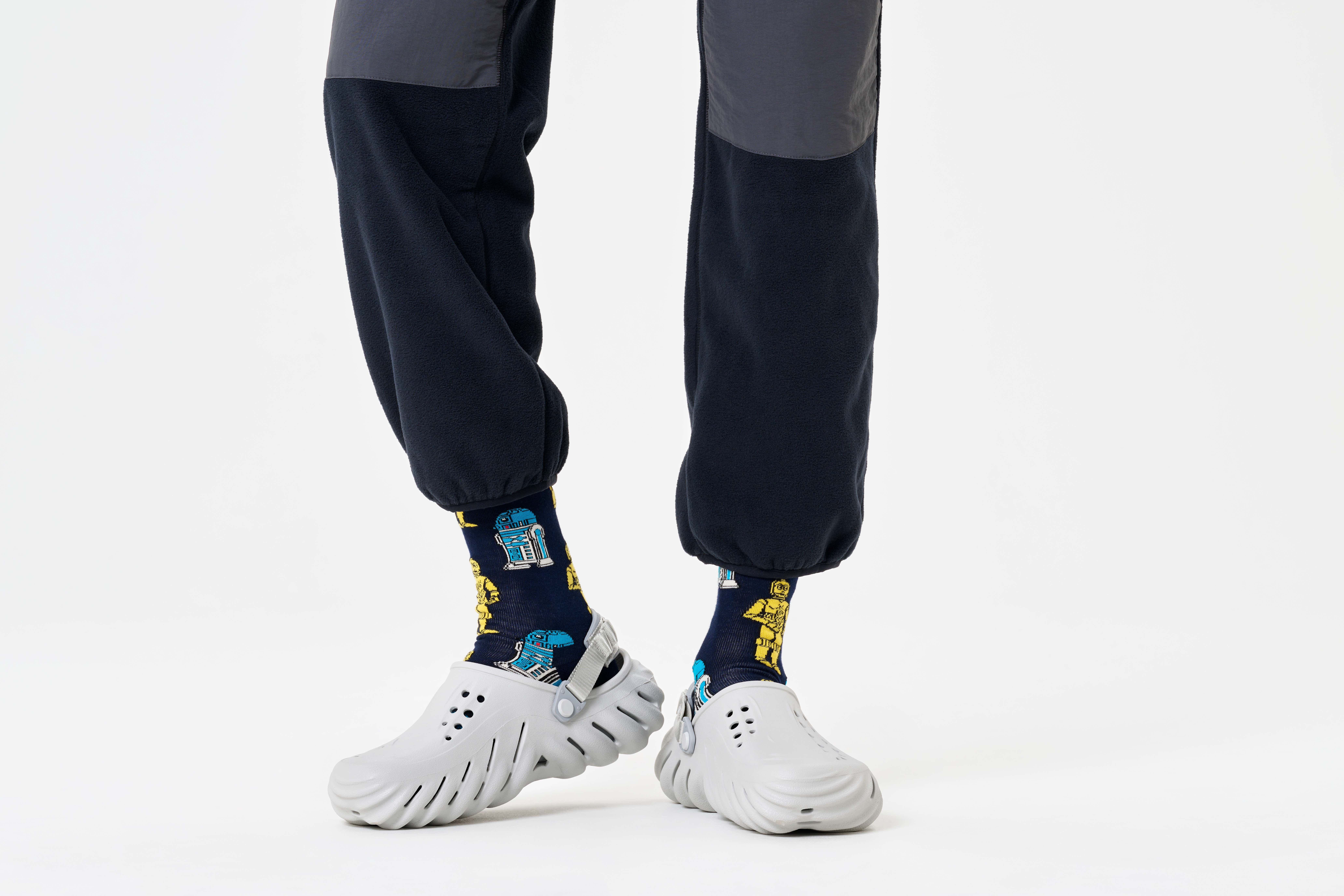 Navy Star Wars™ R2d2 & Crew Sock | Happy Socks NL