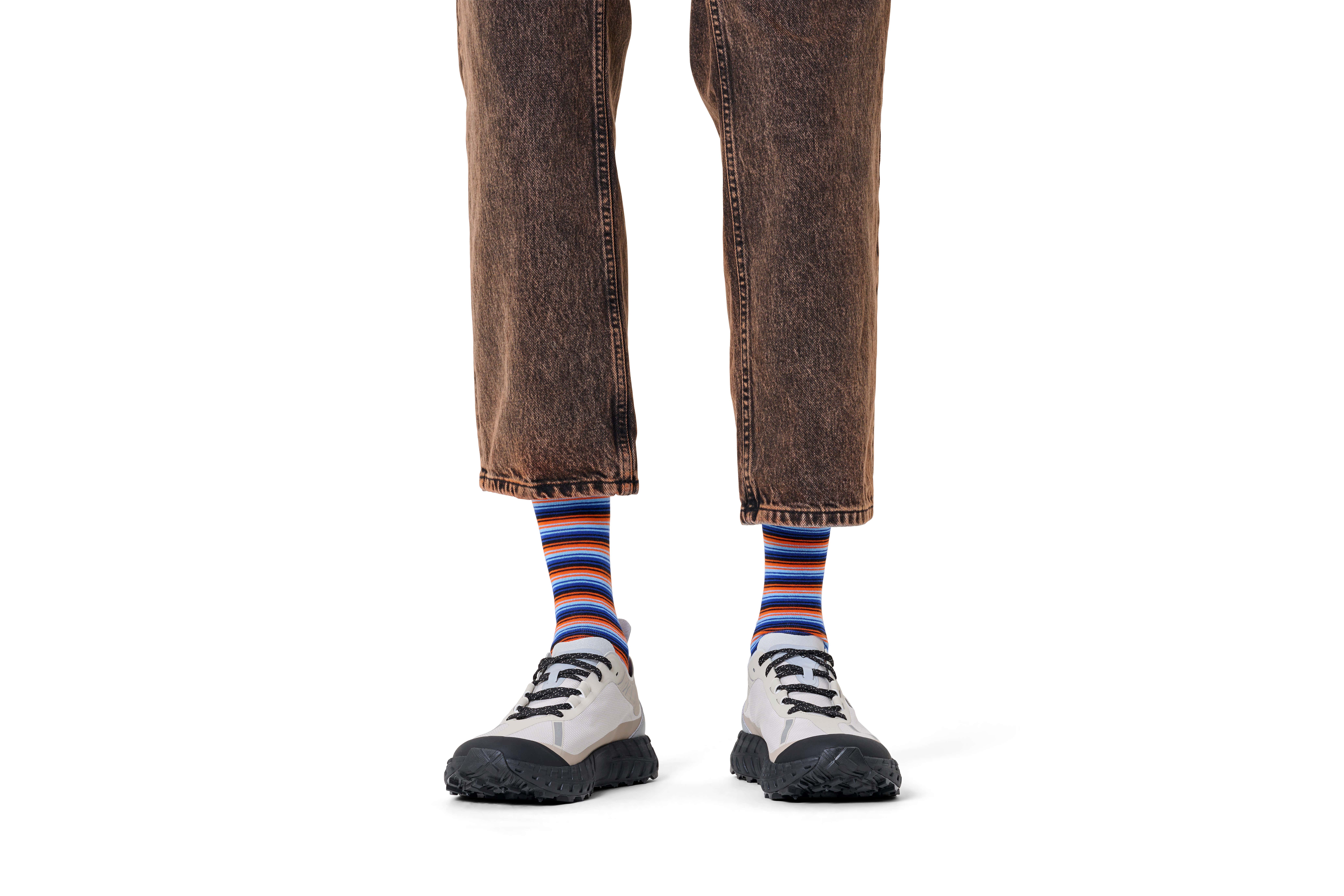 Blue Striped Fun Socks | Colorful & Funky | Happy Socks BE