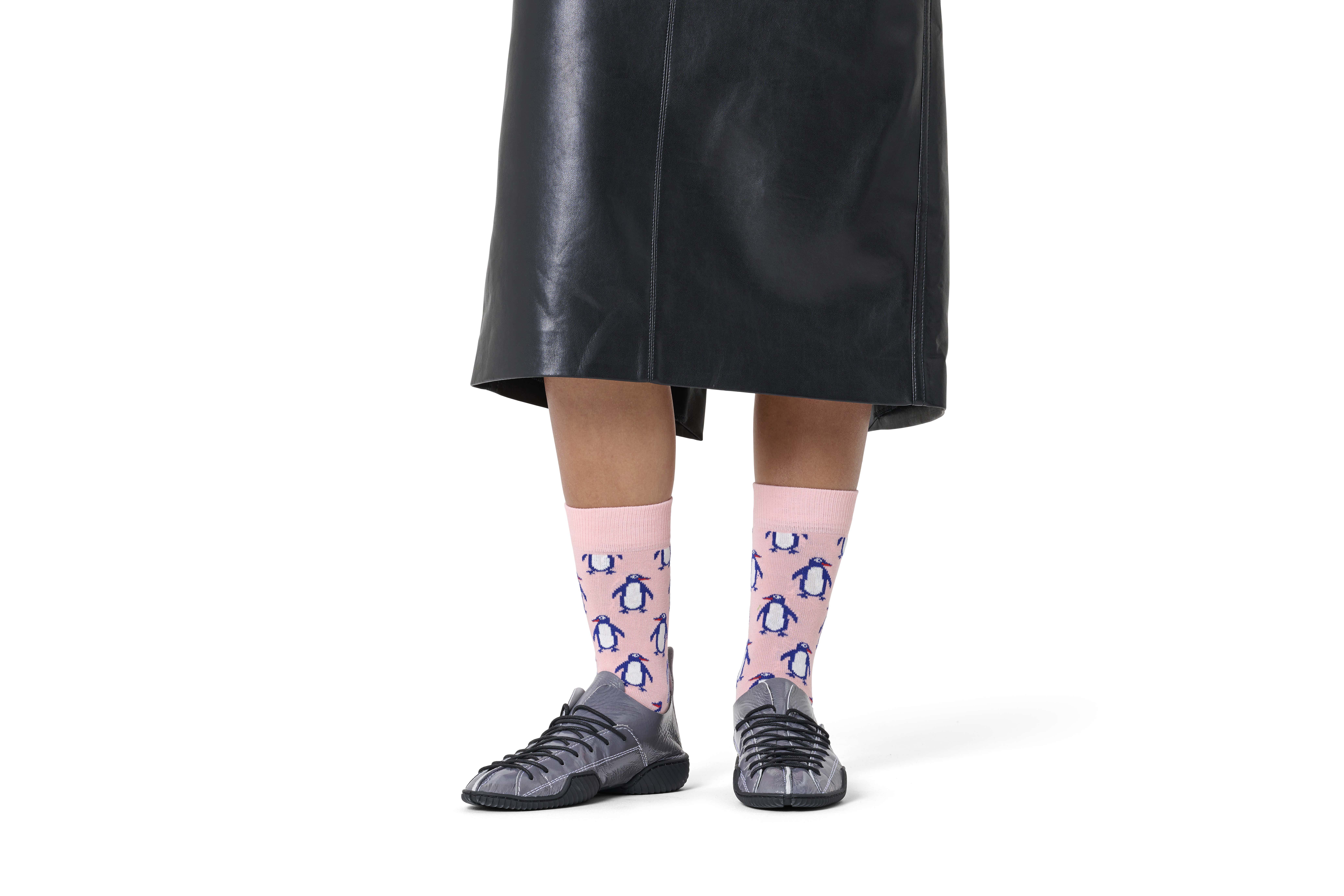 Pink Penguin Print Socks | Cute Animal Socks | Happy Socks GL