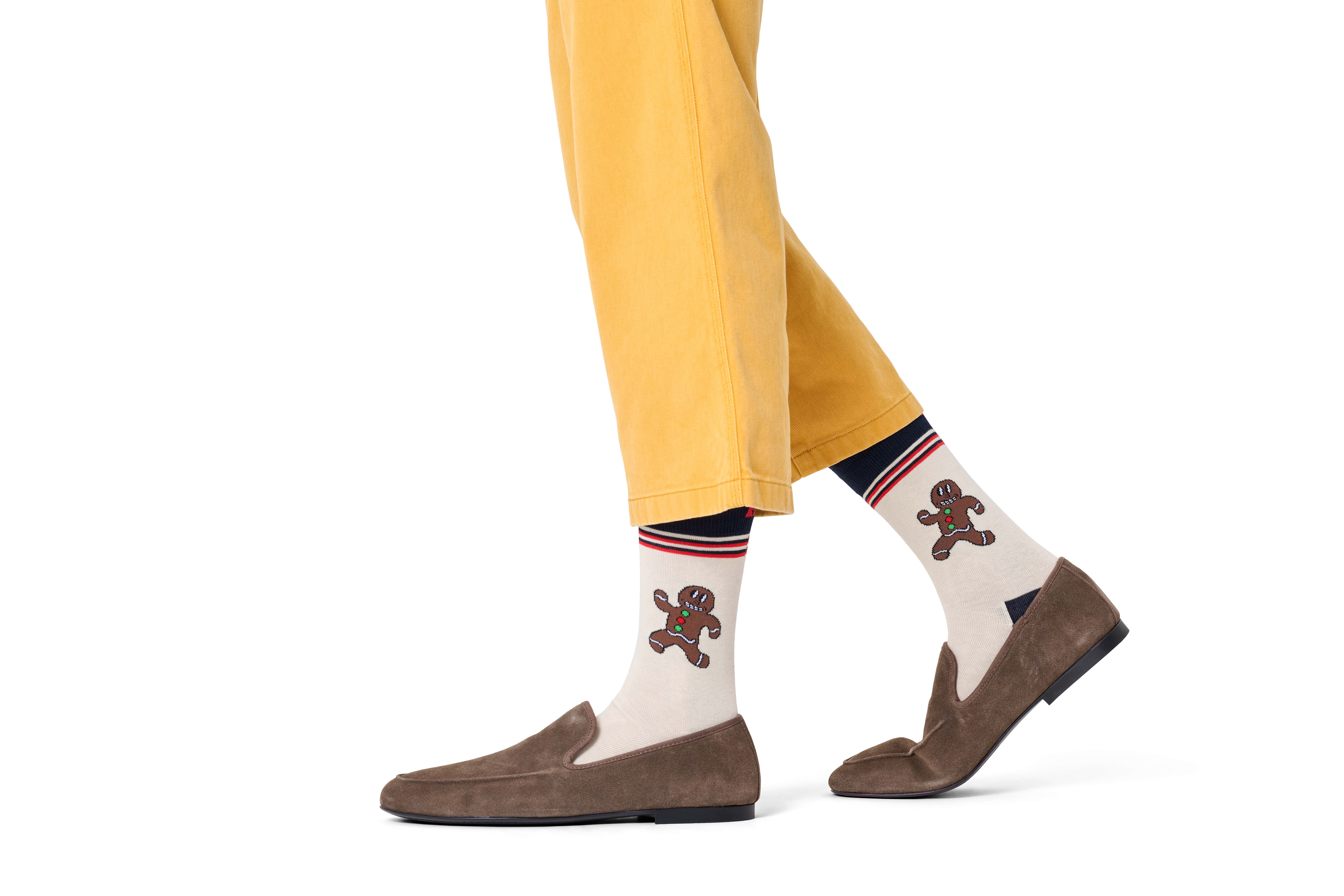 Gingerbread Man Christmas Socks | Happy Socks EU