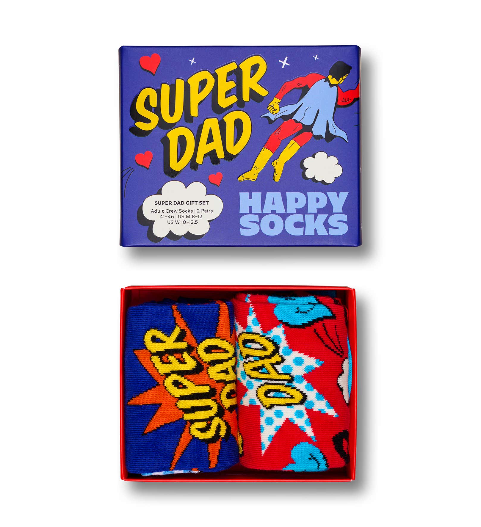 Super Dad Socks Gift Set | Crazy Father's Day Gifts | Happy Socks EU