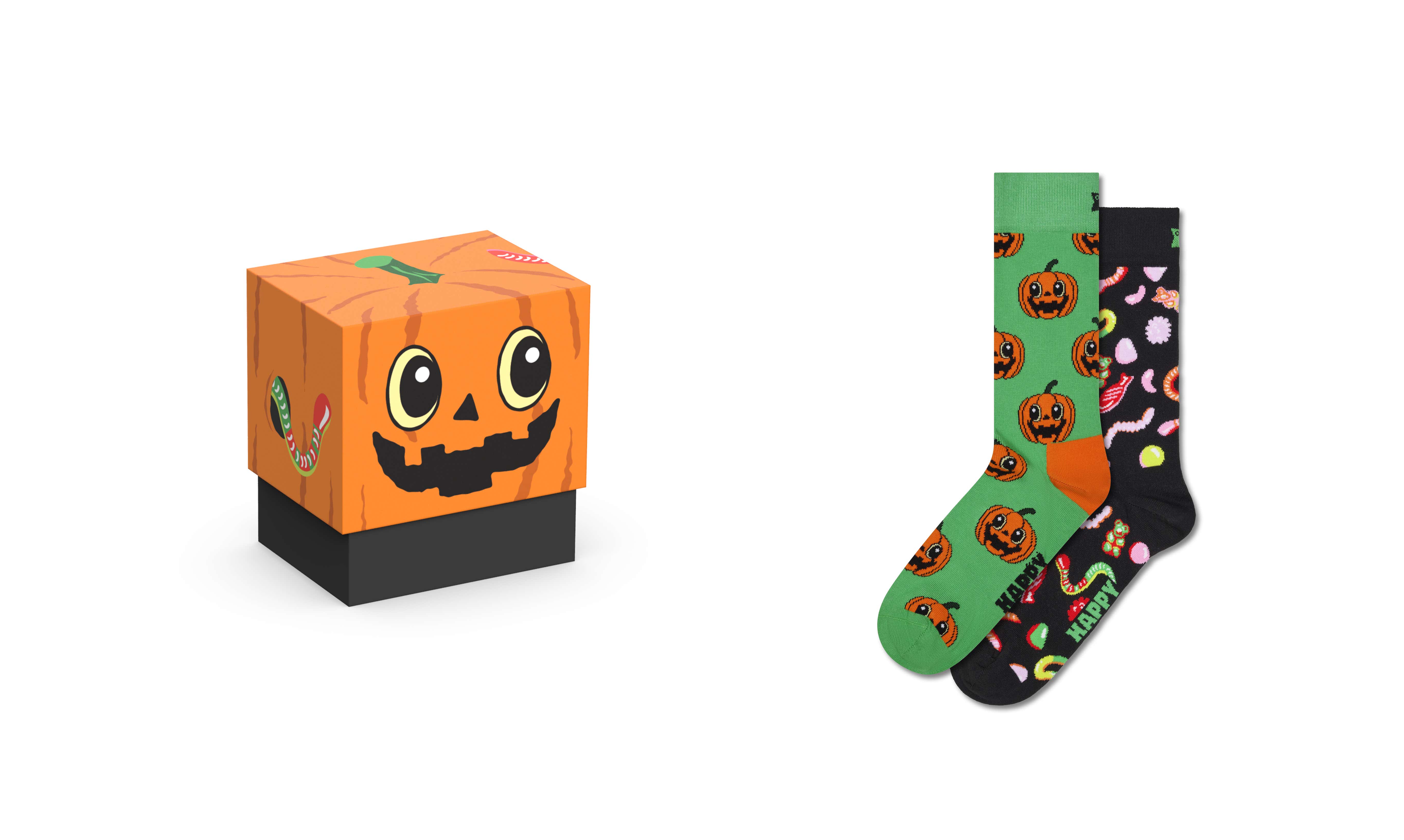 Spooky Halloween Socks - Pumpkin & Monster Prints | Happy Socks EU