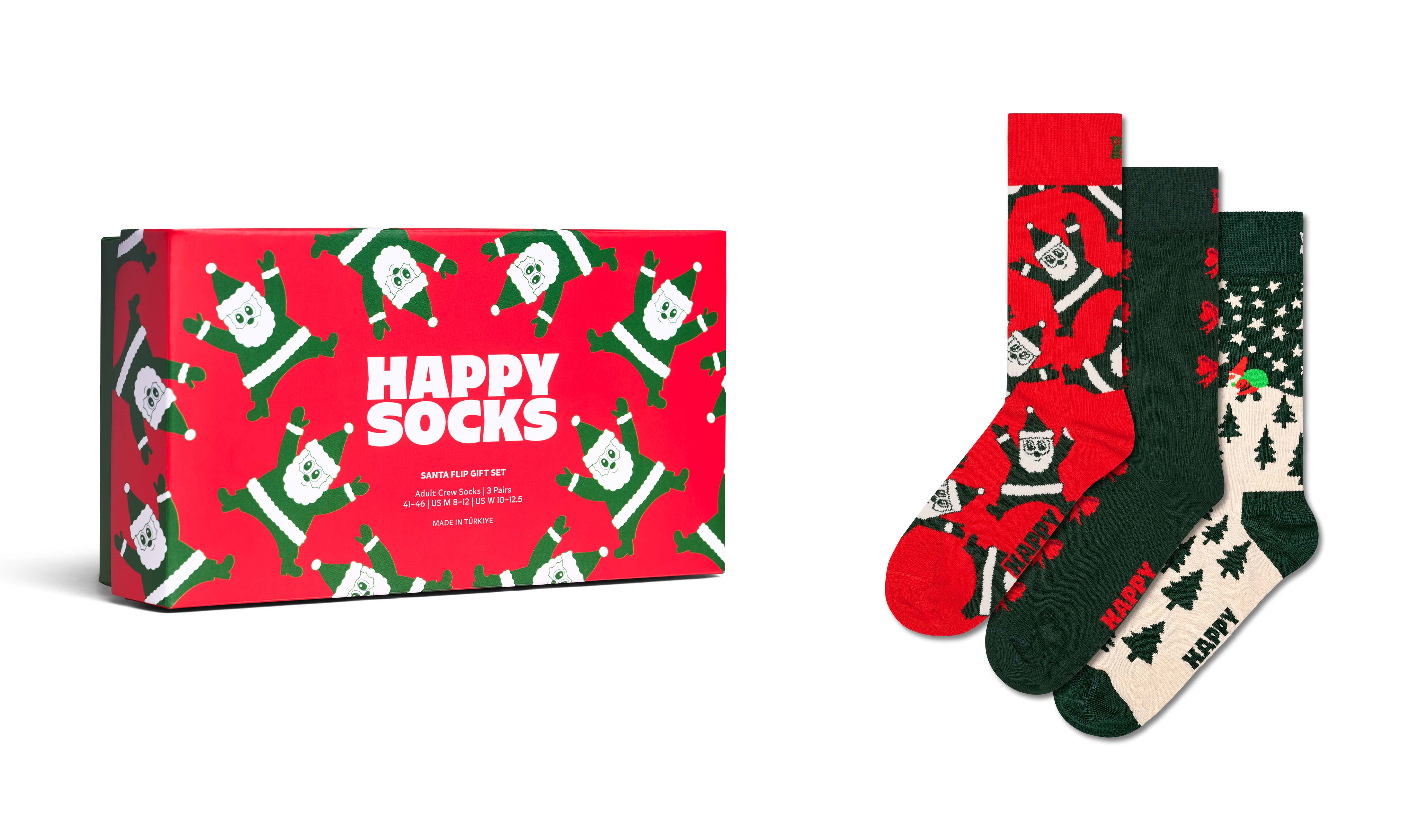 3-Pack Santa Socks Gift Set | Happy Socks IT