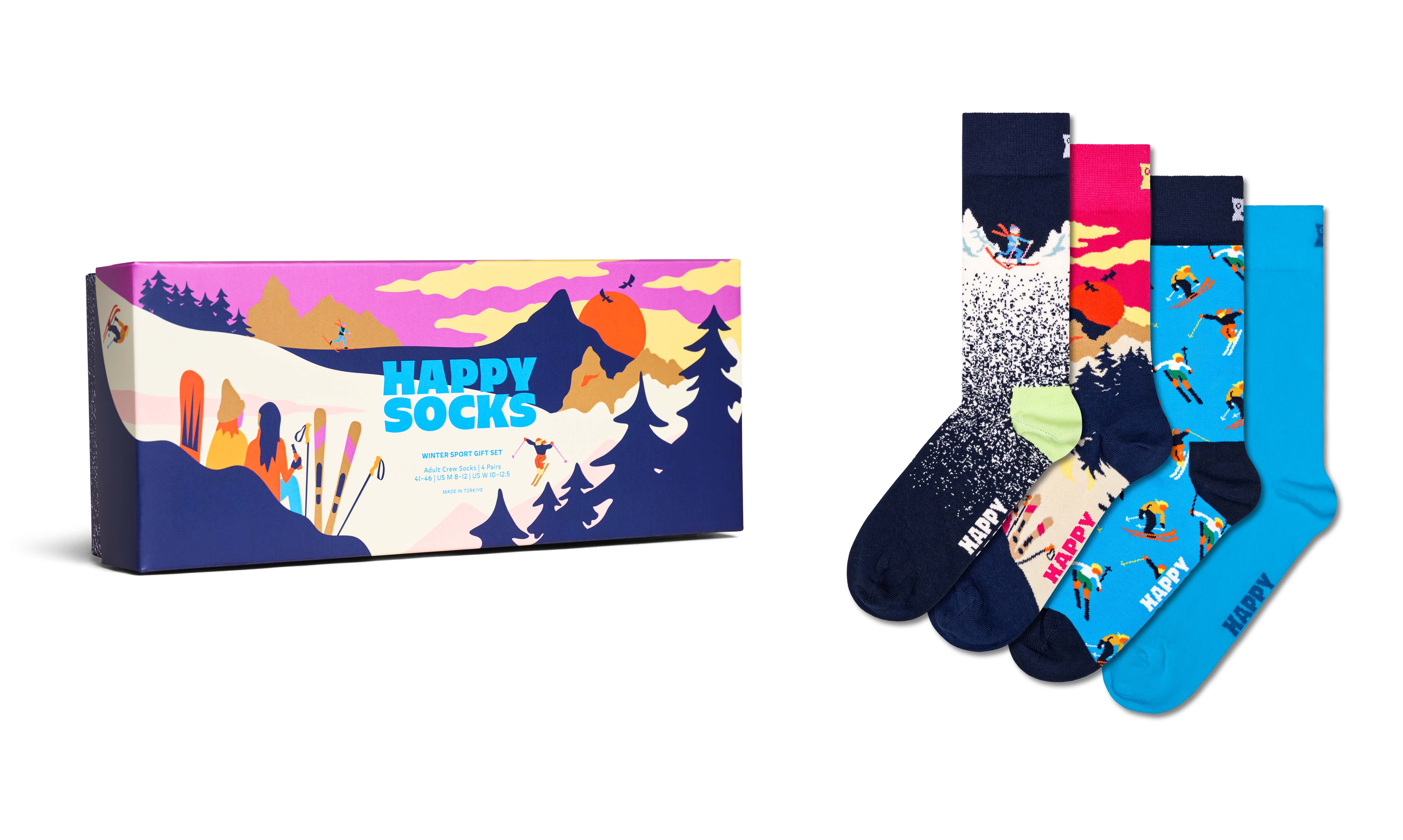 4-Pack Winter Sport Socks Gift Set | Happy Socks IT