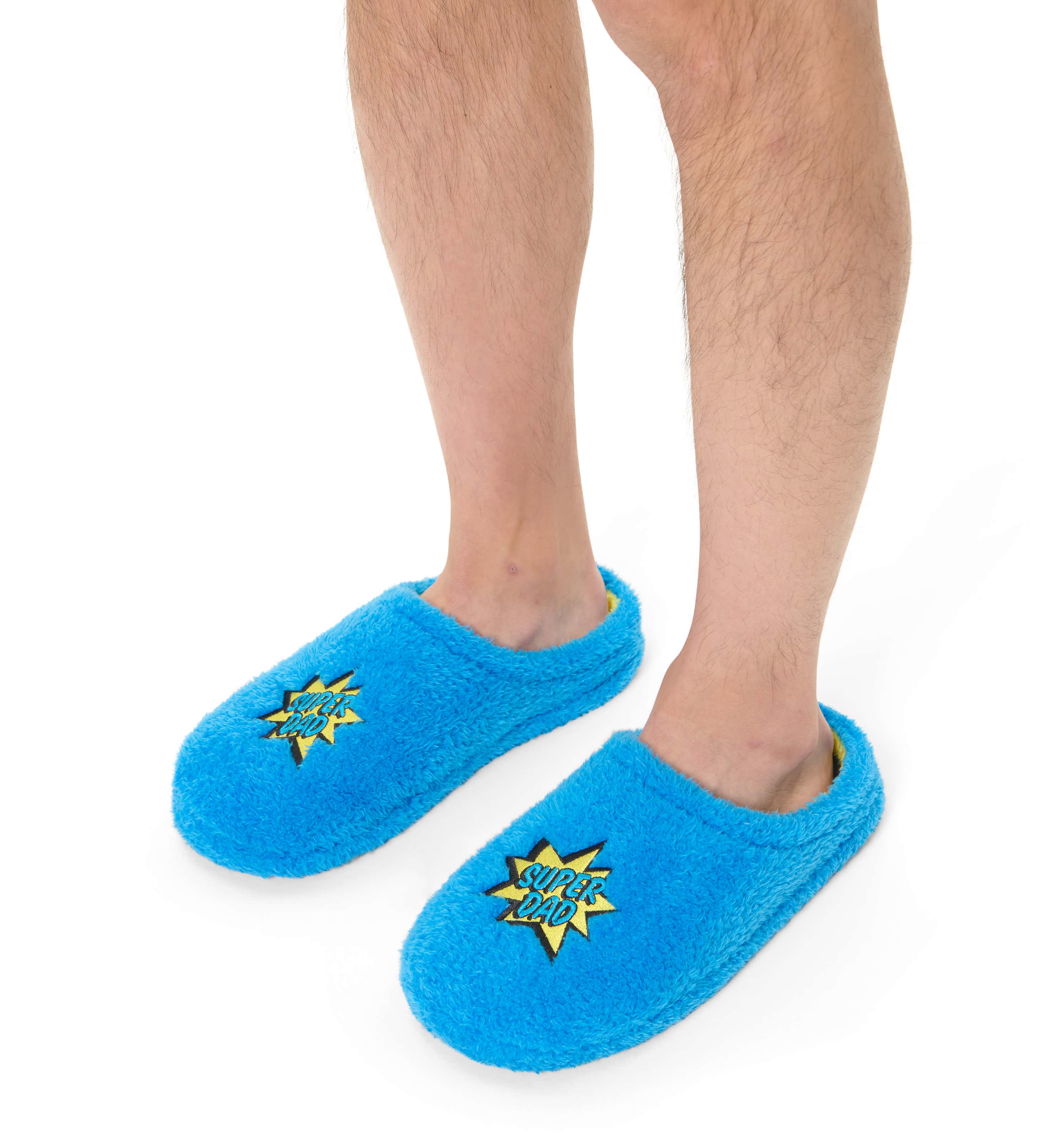 Blue Super Dad Slipper | Happy Socks AT