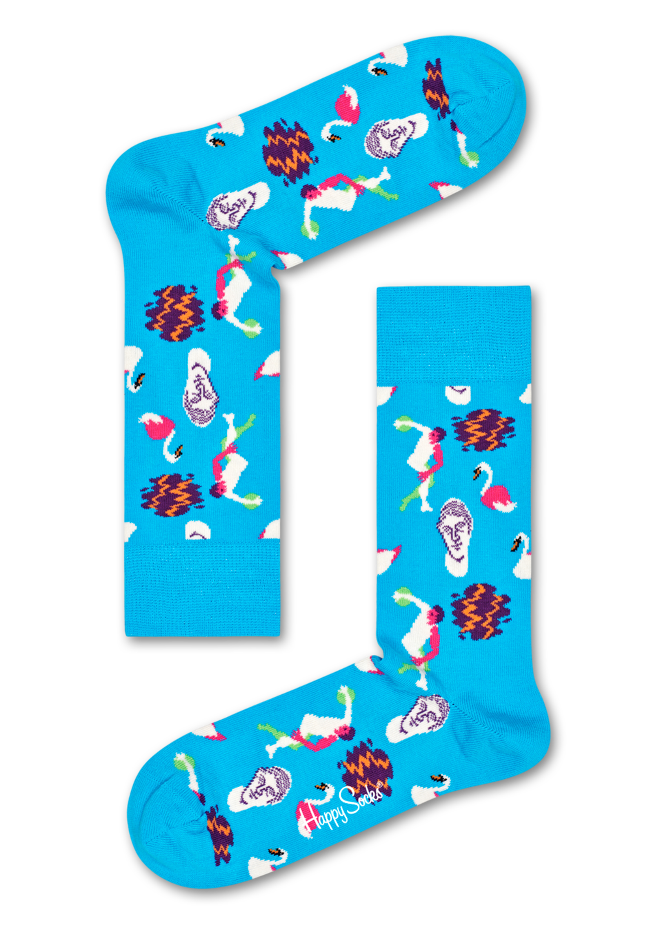 Navy Big Luck Crew Sock | Happy Socks US