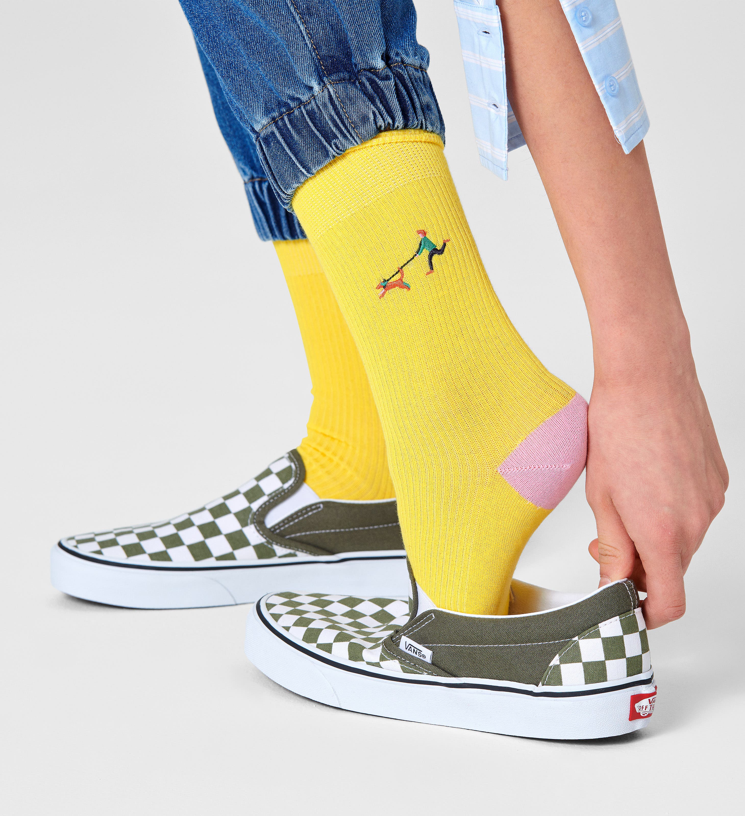 Run The Dog Sock | Embroidery | Happy Socks US