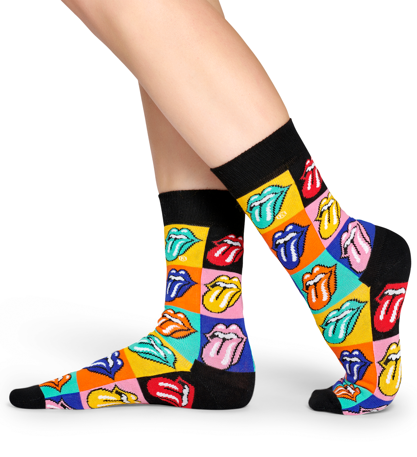 Light Green Rolling Stones Jumpin Jack Flash Crew Sock | Happy Socks US